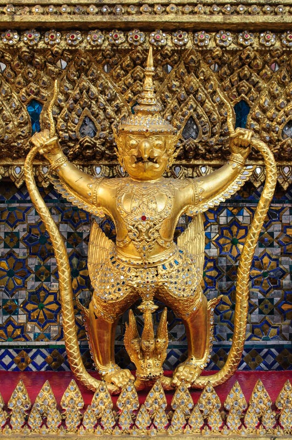 Golden garuda stock photo. Image of religion, thai, palace - 38309122