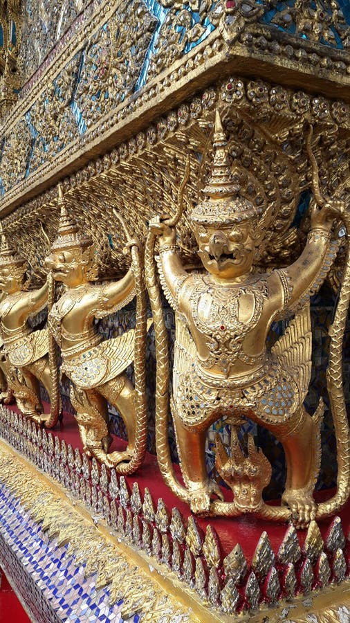 Golden garuda stock image. Image of ancient, decorated - 47592591