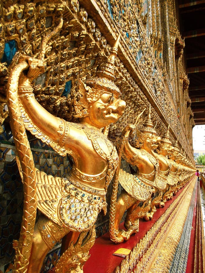 Golden Garuda in Thailand stock image. Image of culture - 54671287