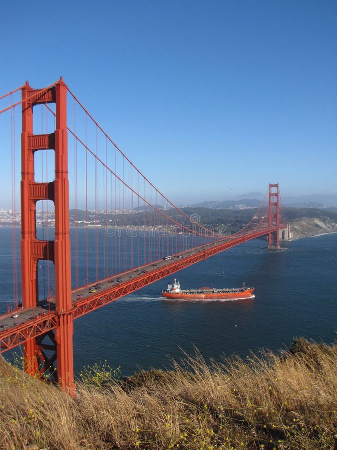 Golden gate stock image. Image of bridge, famous, golden - 10780589