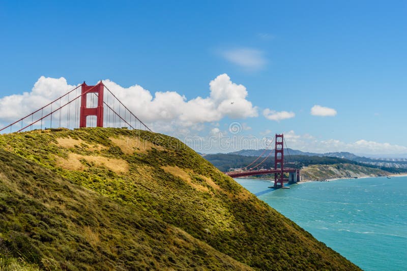 Golden Gate Horseshoe Bay from Above Fort Point Stock Image - Image of ...