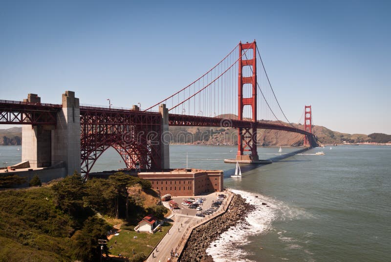 Golden Gate Bridge stock image. Image of point, america - 24830037