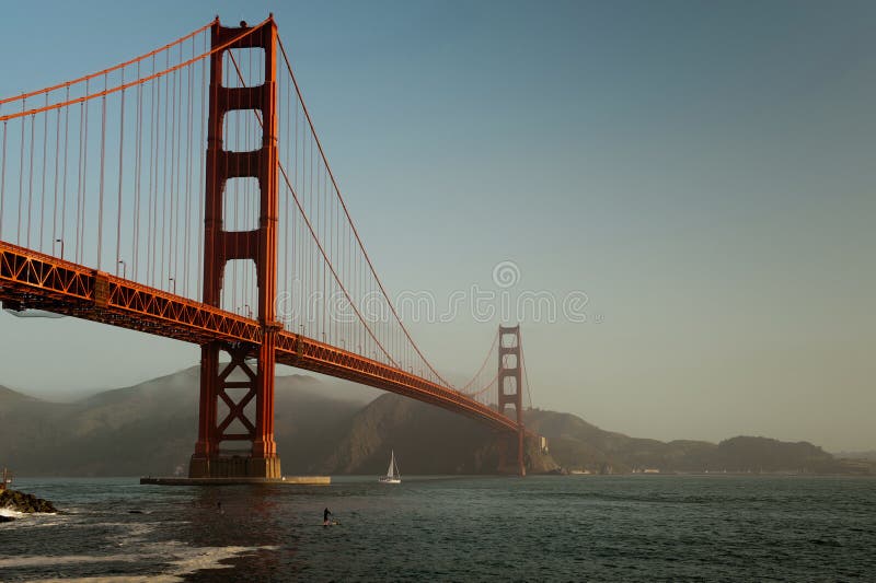 Golden Gate Bridge stock image. Image of golden, route - 24919359