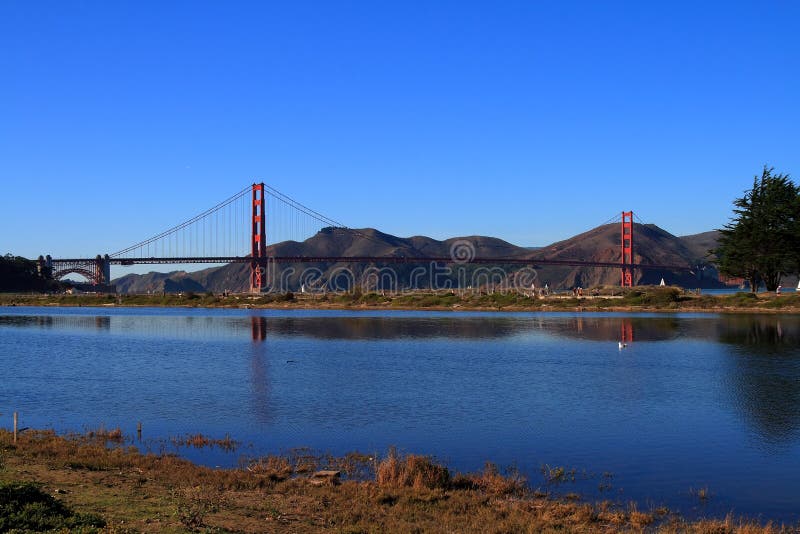 Golden Gate Bridge stock image. Image of gate, lake, bridge - 7186339