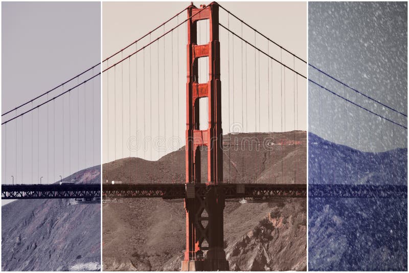 Golden Gate Bridge Abstract Art Stock Image - Image of living, abstract ...