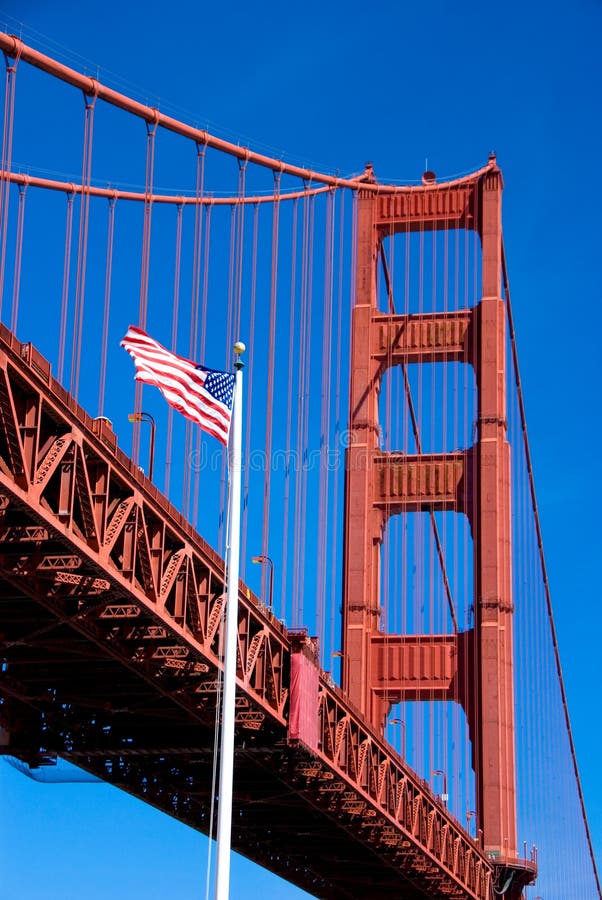 Golden Gate Bridge and America Stock Photo - Image of west, bridge: 2422378