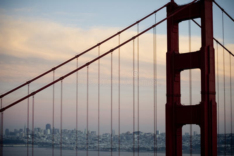 Golden Gate Bridge Close Up Stock Image - Image of golden, city: 23966815