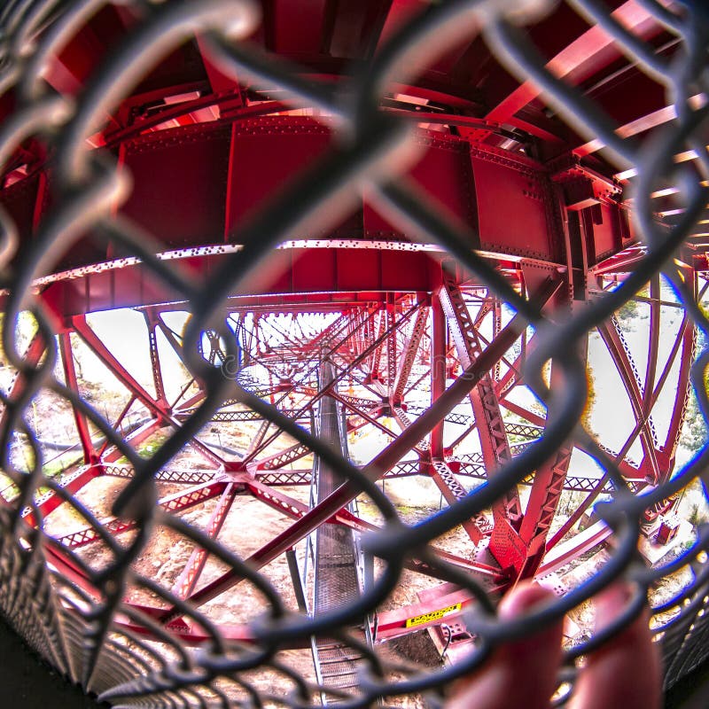Golden Gate Bridge fence stock image. Image of adventure - 93456649