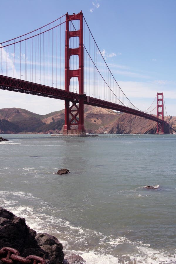 Golden Gate Bridge From Fort Point Stock Image - Image of harbor ...