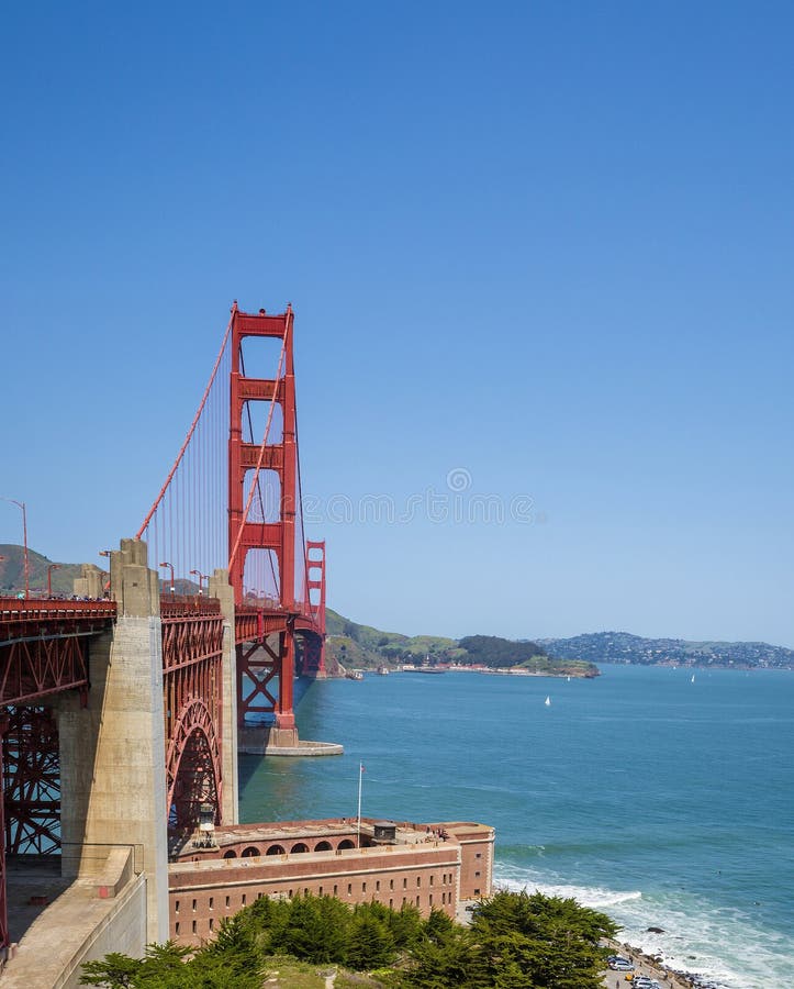 Golden Gate Bridge from Fort Point Stock Photo - Image of california ...