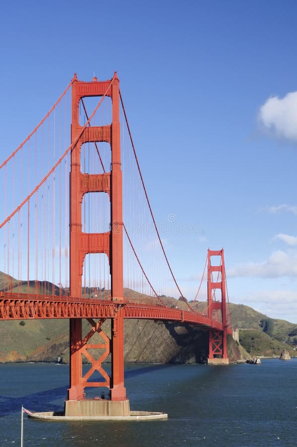 Golden Gate Bridge from Fort Point - Portrait Orie Stock Photo - Image ... Golden Gate Bridge from Fort Point - Portrait Orie Stock Photo - Image ...