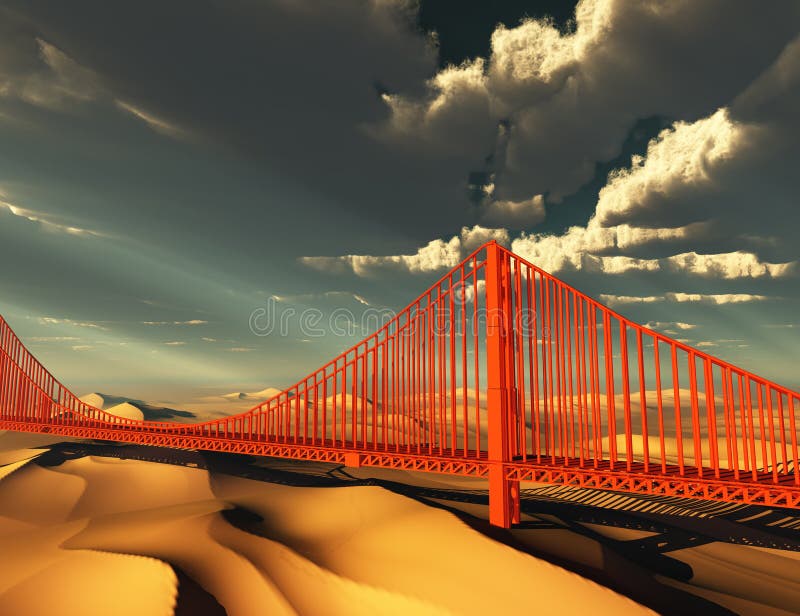 Old Desolate Bridge and Bike Path Stock Image - Image of paused ...