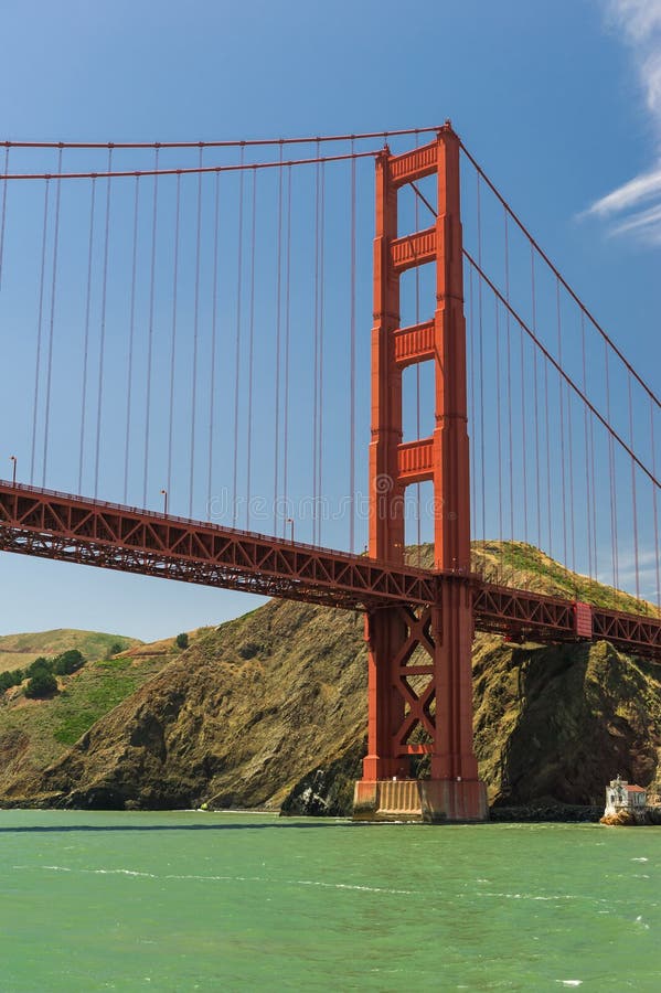 Golden Gate Bridge Landmark Stock Photo - Image of architecture, ocean ...