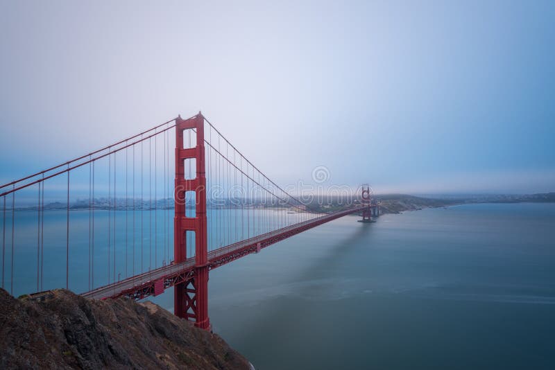 Golden Gate Bridge Long Exposure Stock Image - Image of coast, golden ...