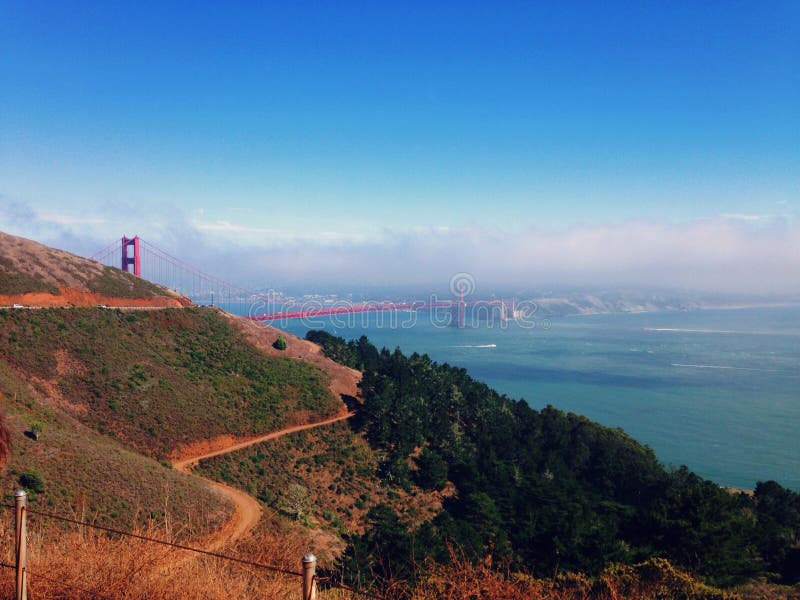Golden Gate Bridge stock photo. Image of bridge, lookout - 45395576