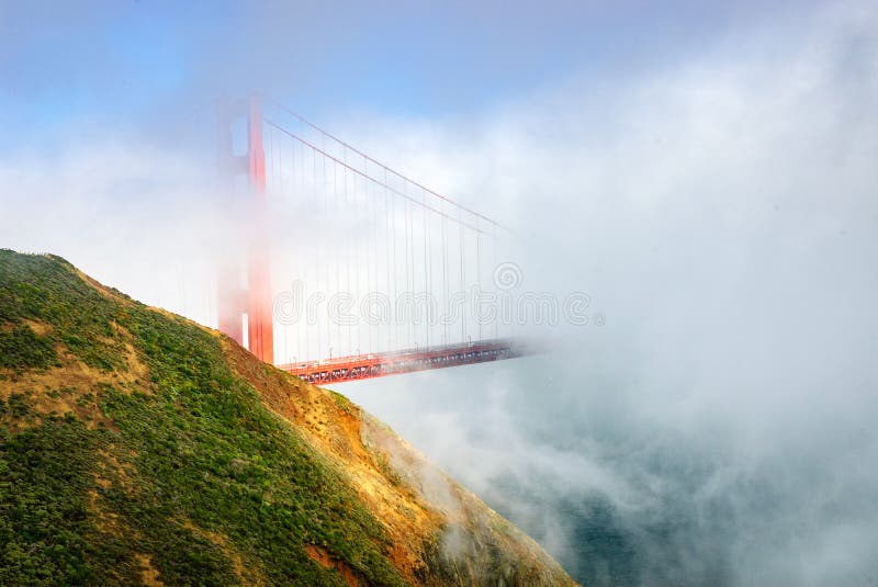 Golden Gate Bridge stock photo. Image of california, golden - 61131572