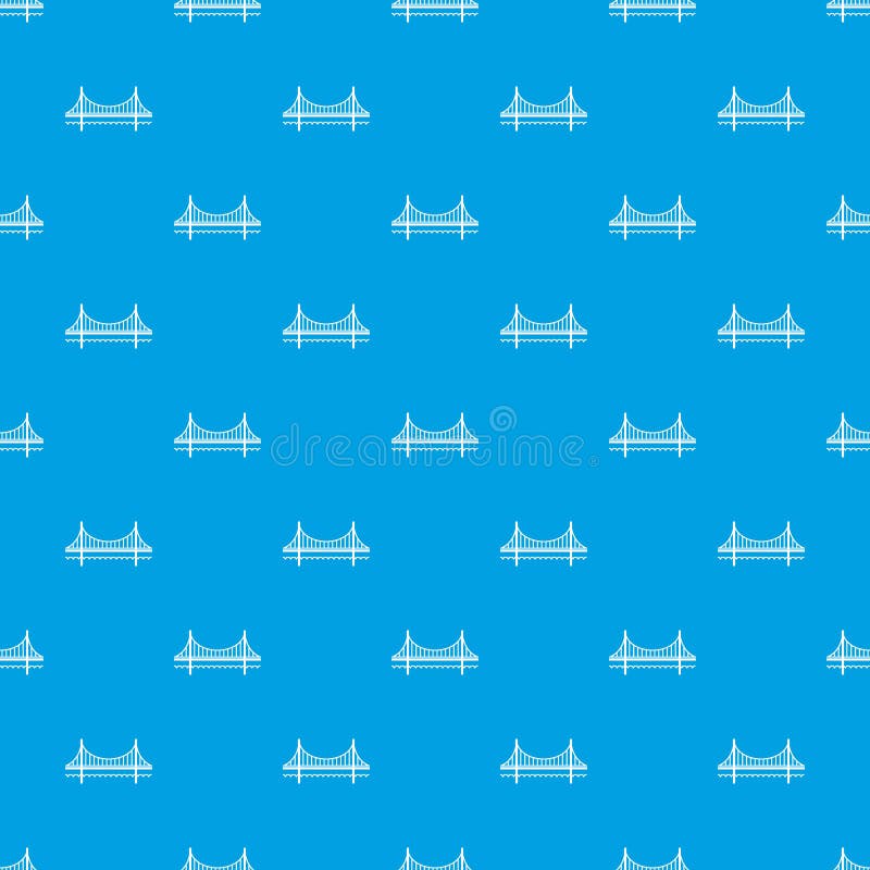 Golden Gate Bridge Pattern Vector Seamless Blue Stock Vector ...