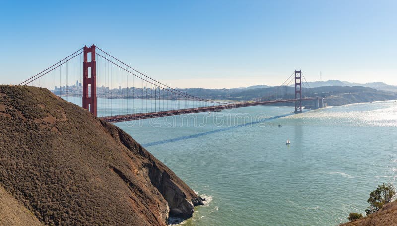 Golden Gate Bridge stock photo. Image of point, states - 276149822