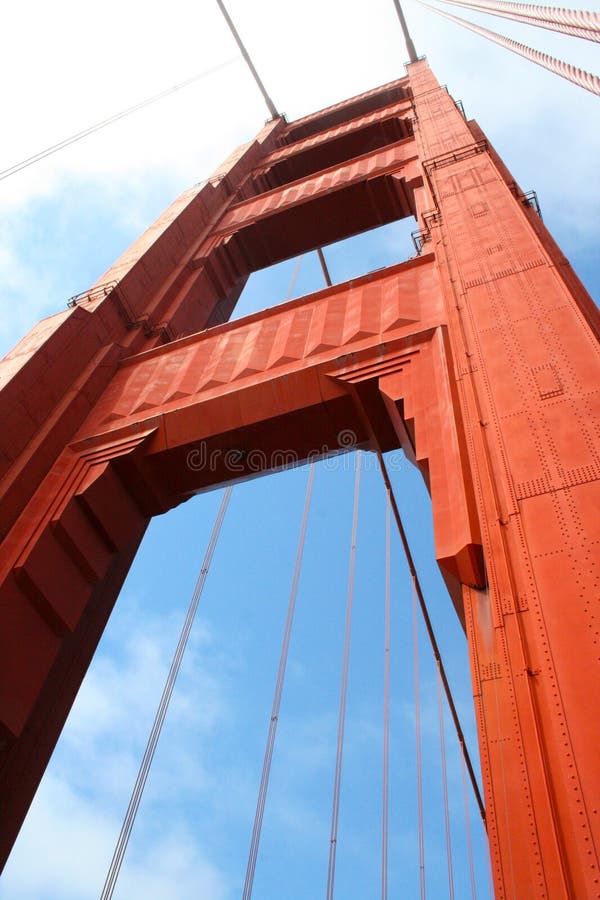 Golden Gate Bridge pillar stock photo. Image of american - 60838464