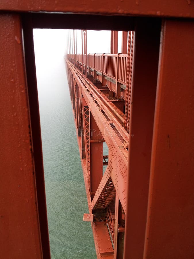 Golden Gate Bridge Railings Stock Image - Image of bridge, looking ...