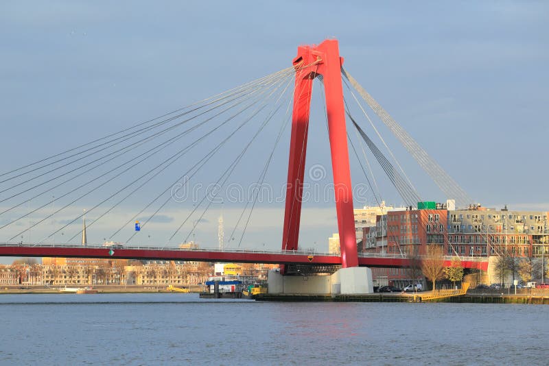 Golden Gate Bridge in Rotterdam Stock Photo - Image of rope, rotterdam ...