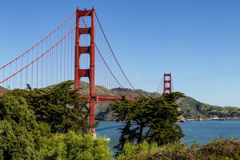 Golden Gate Bridge in San Francisco CA Stock Photo - Image of nature ...