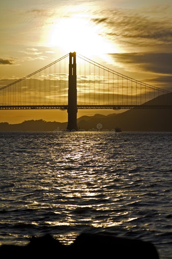 Golden Gate Bridge in San Francisco Stock Photo - Image of clouds ...