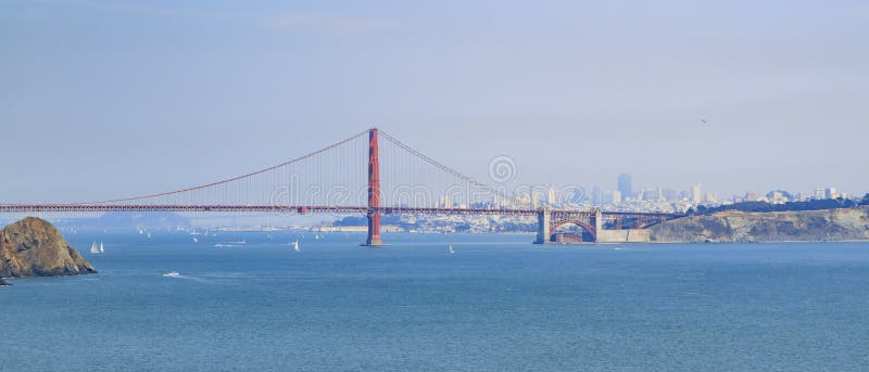 Golden Gate Bridge, SFO stock image. Image of francisco - 68068937