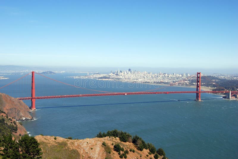 Golden Gate Bridge span stock image. Image of tourism - 7441031