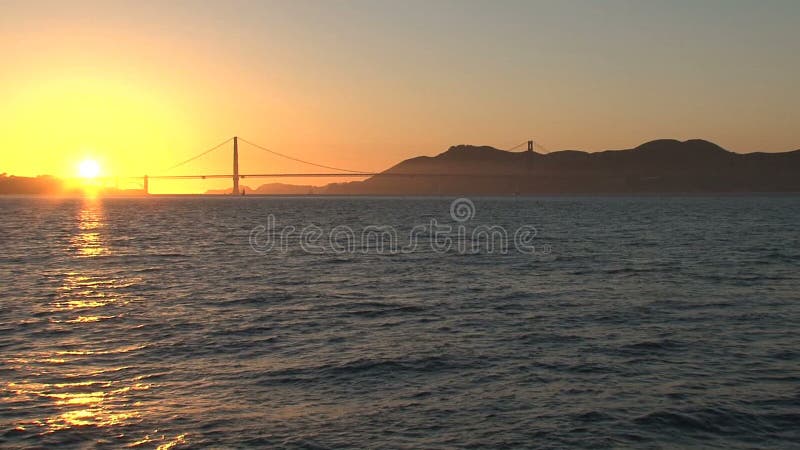 The Golden Gate Bridge Sunset Stock Footage - Video of route, francisco ...