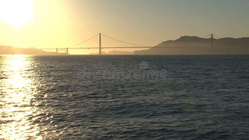 The Golden Gate Bridge Sunset Stock Footage - Video of city, modern ...