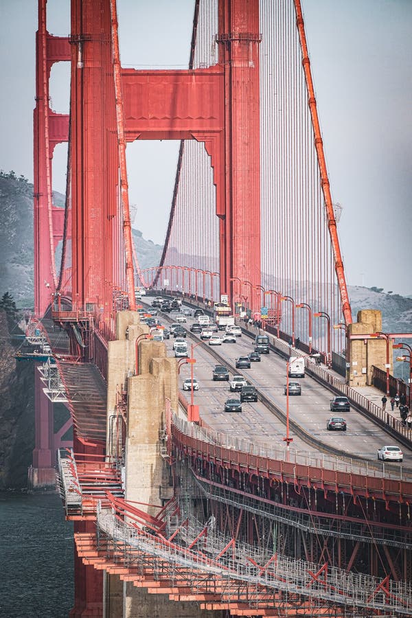 Golden gate bridge editorial image. Image of white, black - 313238435