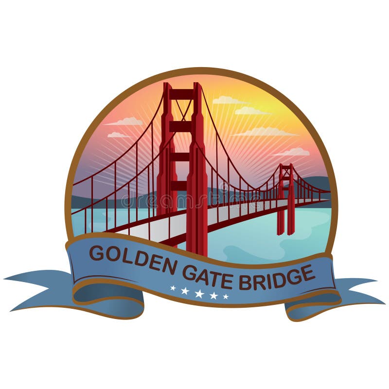 Golden Bridges Stock Illustrations – 2,570 Golden Bridges Stock ...
