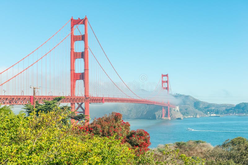 Golden Gate Bridge stock photo. Image of orange, travel - 165444184