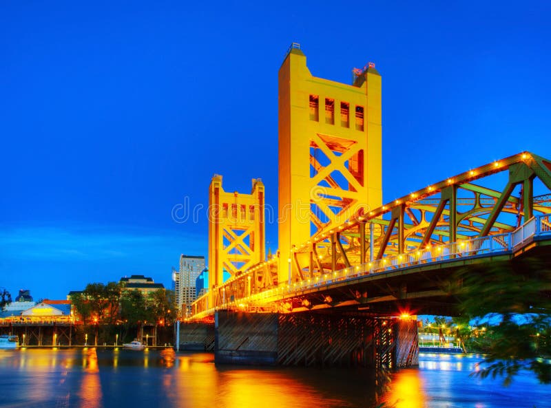 Golden Gate Drawbridge in Sacramento Stockfoto - Bild von stadt ...