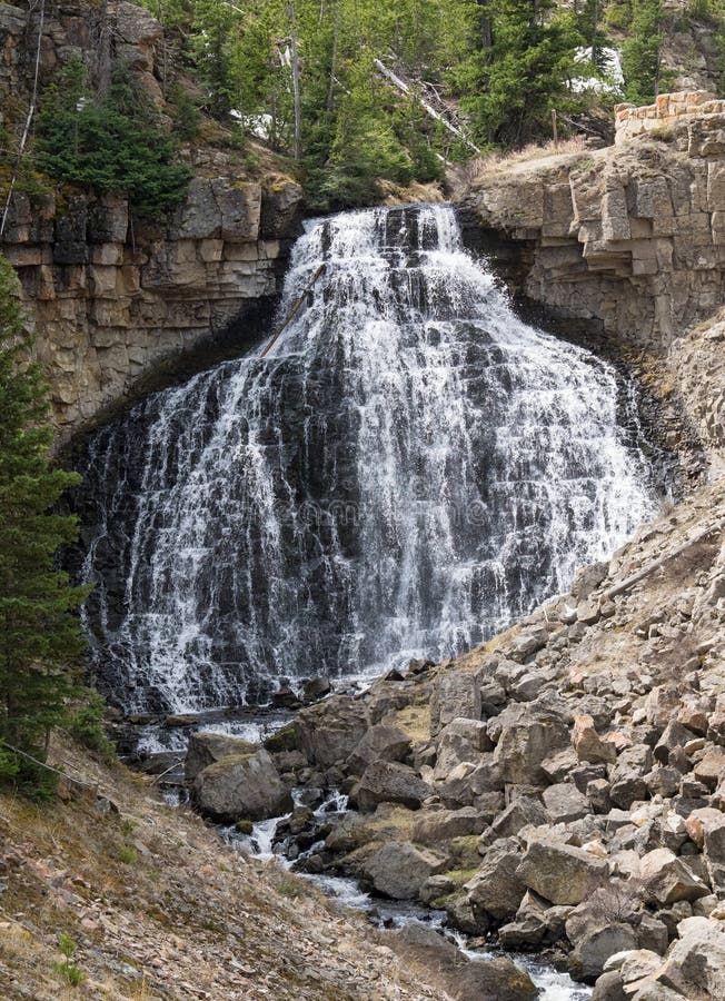 Golden Gate Falls stock photo. Image of wyoming, canyon - 53804888