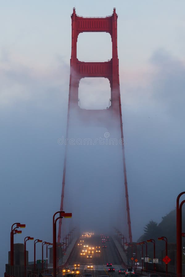 Golden Gate in the Fog stock photo. Image of mist, california - 25086072