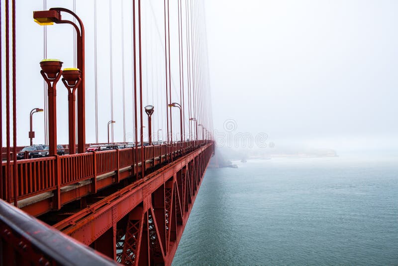 Golden Gate in the Fog stock photo. Image of california - 25086074