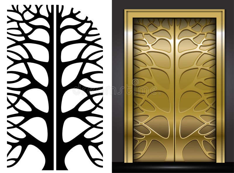 Golden Gate Forging a Fabulous Tree Stock Vector - Illustration of arch ...