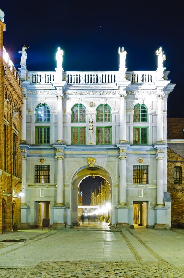 Golden Gate in Gdansk (danzig), Poland Stock Image - Image of gdansk ...