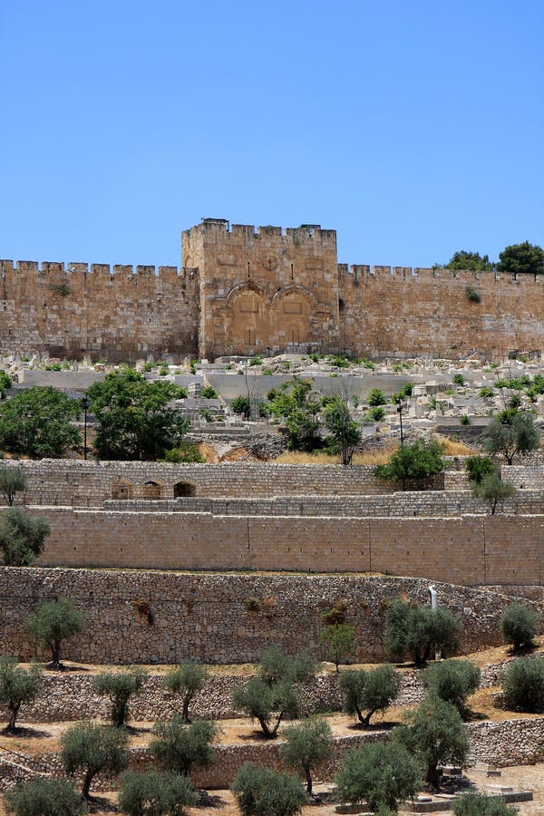Golden gate, Jerusalem stock image. Image of stone, architecture - 19951243