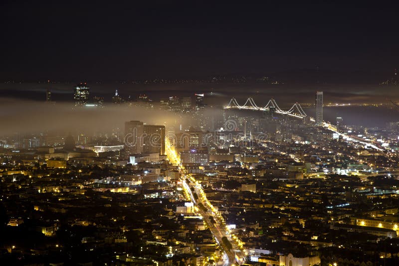 Golden Gate Night stock image. Image of night, silicon - 22108969