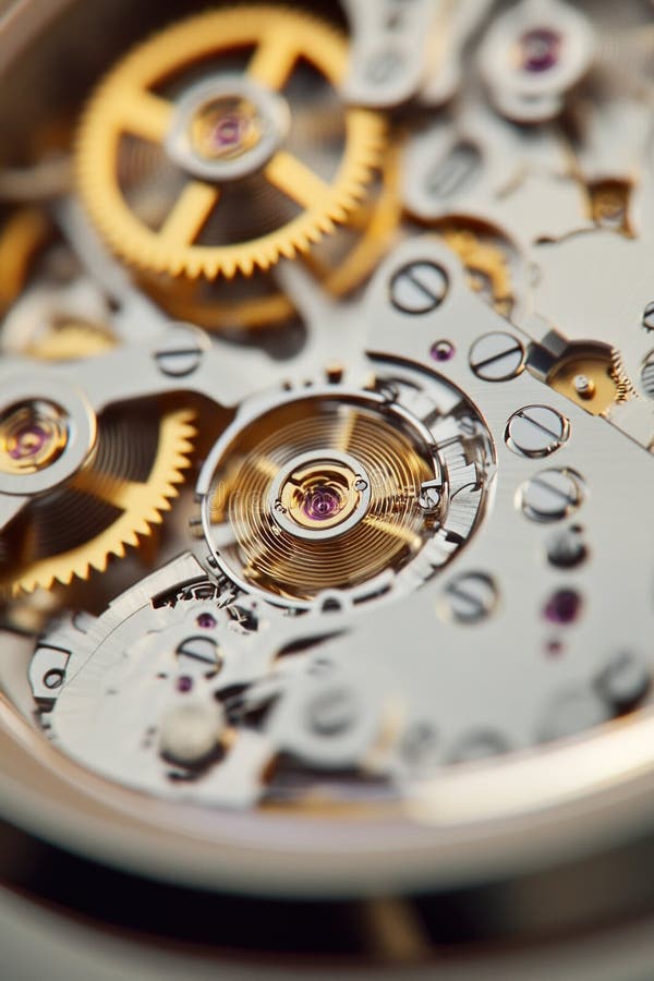 Intricate Clockwork Mechanism Showing Precise Engineering and ...