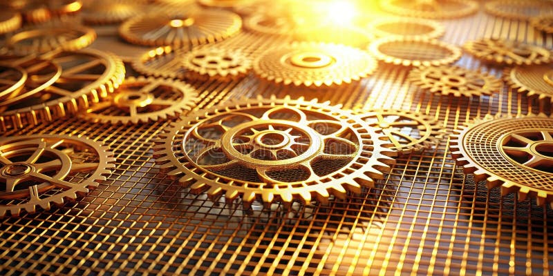 Golden Gears Intermeshing on a Metallic Grid a Detailed Study of ...