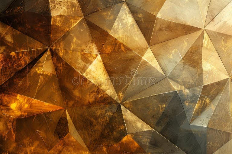 Golden Geometric Abstract Background Texture Stock Illustration ...