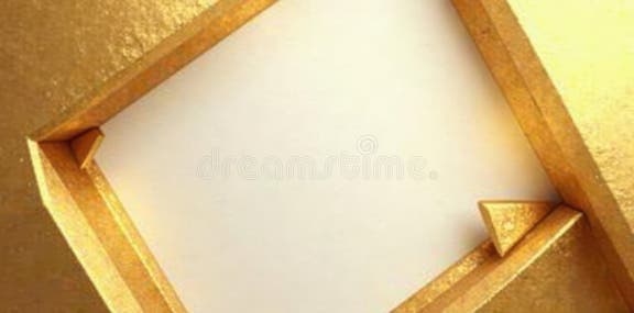 Golden Geometric Backdrop, Abstract Frame with Sharp Angles , Sun ...