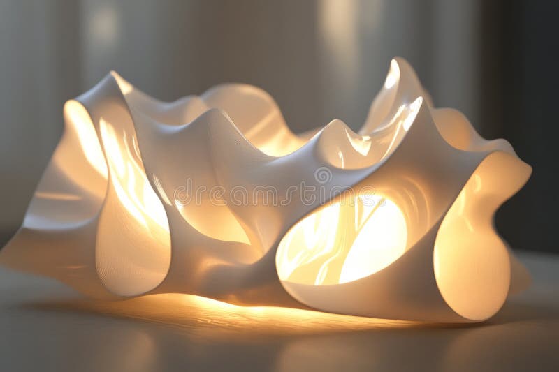 Golden Geometric Forms Shifting New Positions Creating Fluid Looping ...