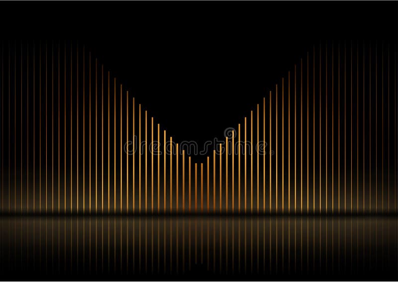 Golden Geometric Lines Abstract Futuristic Tech Background Stock Photo ...
