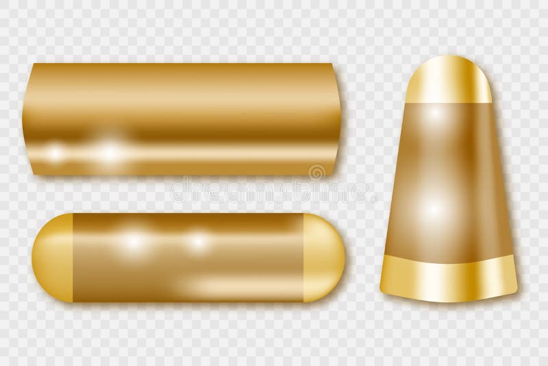 Golden Geometric Shapes Objects Stock Vector - Illustration of shape ...