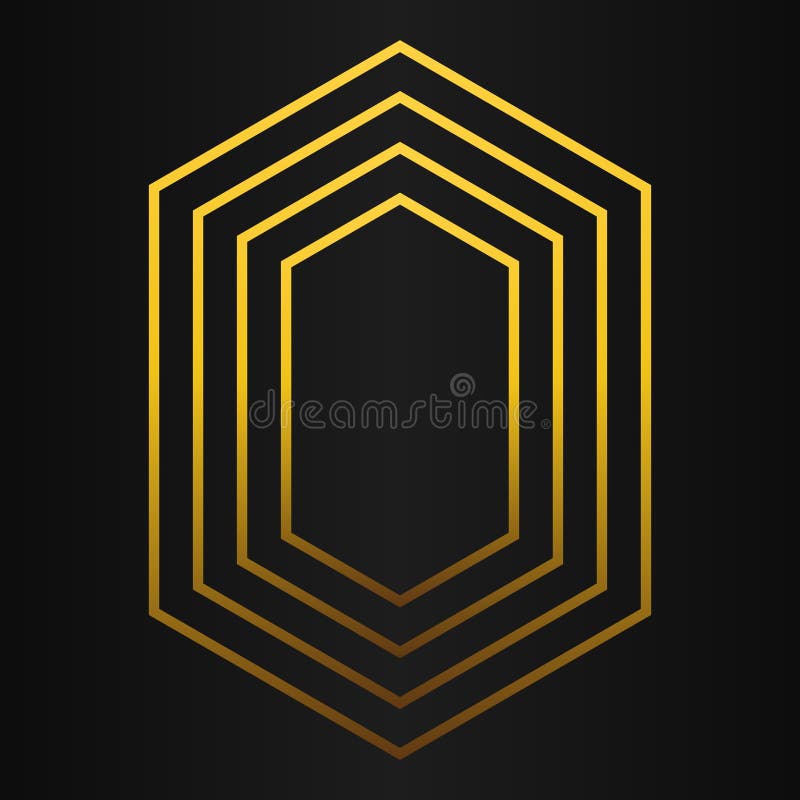 Golden Geometry Glitter Background Stock Vector - Illustration of ...